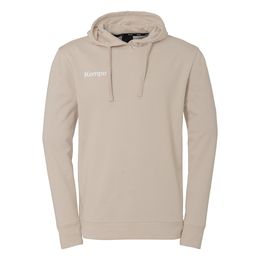 Kapuzenpullover Kempa "Kapuzenpullover HOODY Kids", M&auml;dchen, Gr. 116, beige, Obermaterial: 80% Baumwolle CO. 20% Polyester PES., Pullover Kapuzenpullover