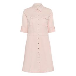Midikleid Cream "Kleid CROttilie", Damen, Gr. 36, N-Gr, peach blush, Obermaterial: 98% Baumwolle CO. 2% Elasthan EL., Kleider Midikleid