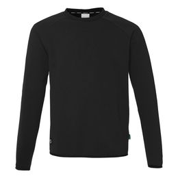 Sweatshirt Uhlsport "Sweatshirt ID Kids", M&auml;dchen, Gr. 128, schwarz, Obermaterial: 72% Baumwolle CO(Bio). 28% Polyester Pol. recyc.., Sweatshirts Sweatshirt