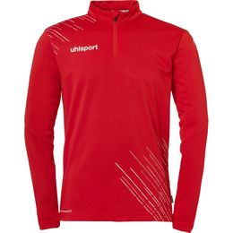 Trainingspullover Uhlsport "1/4 ZIP TOP SCORE 26 1/4 ZIP TOP Kids", Jungen, Gr. 116, rot (rot, wei&szlig;), Obermaterial: 100% Polyester Pol. recyc.., Pullover
