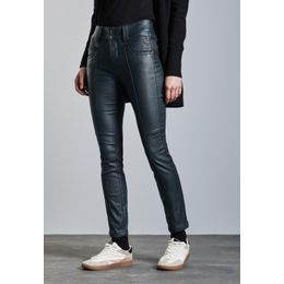 R&ouml;hrenhose Street One, Damen, Gr. 44, L&auml;nge 30, gr&uuml;n (cool vintage gr&uuml;n), Stoff, 79% Viskose, 18% Nylon, 3% Elasthan, unifarben, slim fit lang, Hosen, softer Materialmix