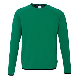 Sweatshirt Uhlsport "Sweatshirt ID Kids", M&auml;dchen, Gr. 128, lagune, Obermaterial: 72% Baumwolle CO(Bio). 28% Polyester Pol. recyc.., Sweatshirts Sweatshirt
