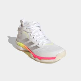 Hallenschuh adidas Performance "CRAZYFLIGHT 7", Damen, Gr. 38, pink (cloud wei&szlig;, tech grau metallic, solar turbo), Synthetik, Textil, Schuhe Hallenschuh, Volleyballschuh
