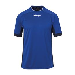 T-Shirt Kempa "Shirt PRIME TRIKOT Kids", M&auml;dchen, Gr. 128, blau (royal, marine), Obermaterial: 100% Polyester PES., Shirts T-Shirt