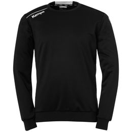 Langarmshirt Kempa "Langarmshirt PLAYER TRAINING TOP", Herren, Gr. M, schwarz grau melange, wei&szlig;, Obermaterial: 100% Polyester PES., Shirts Langarmshirt