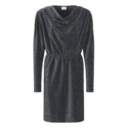 Midikleid Kaffe "Kleid KArita", Damen, Gr. M, N-Gr, silber (silber metallic glitter), Obermaterial: 95% Polyester PES. 5% Elasthan EL., Kleider Midikleid