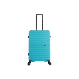 Koffer Saxoline "Fiesta Medium", Gr. B/H/T: 46cm x 67cm x 25cm, blau (t&uuml;rkis), Polypropylen, Koffer, aus robustem Polypropylen