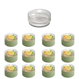 Schale APS "THE GRID", transparent, B:12,5cm H:5,5cm T:12,5cm &Oslash;:12,5cm, Glas, Sch&uuml;sseln, Schale, Glas, stapelbar, mikrowellengeeignet