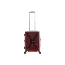 Koffer DISCOVERY "Crossroad", Gr. B/H/T: 39cm x 55cm x 23,5cm, rot, Polyester, mehrfarbig, Koffer, aus robustem Polycarbonate Material