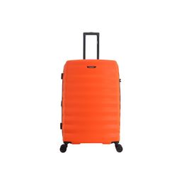 Koffer Saxoline "Flow", Gr. B/H/T: 53cm x 79cm x 29cm, orange, Koffer, aus robustem ABS/PC-Material