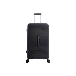 Koffer Saxoline "Twist Trunk", Gr. B/H/T: 46cm x 78cm x 41,5cm, schwarz, Koffer, aus robustem ABS/PC-Material