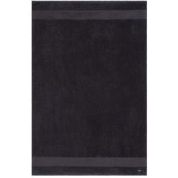 Badetuch Lacoste "LLECROCO", bitume, B:100cm L:150cm, Frottier, Obermaterial: 100% Baumwolle, Handt&uuml;cher, Badetuch, mit Label-Applikationen