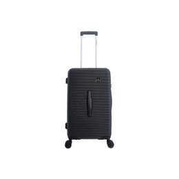Koffer Saxoline "Twist Trunk", Gr. B/H/T: 41cm x 68cm x 34cm, schwarz, Koffer, aus robustem ABS/PC-Material