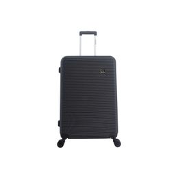 Koffer Saxoline "Twist", Gr. B/H/T: 50cm x 76cm x 30cm, schwarz, Koffer, aus robustem ABS/PC-Material