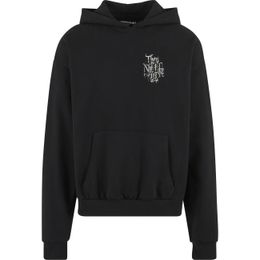 Kapuzensweatshirt "Upscale by Mister Tee Not Like Us Oversize Hoody", Herren, Gr. L, schwarz, 100% Baumwolle, UPSCALE BY MISTER TEE, bedruckt, Sweatshirts