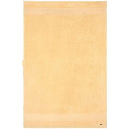 Badetuch Lacoste "LLECROCO", sesame, B:100cm L:150cm, Frottier, Obermaterial: 100% Baumwolle, Handt&uuml;cher, Badetuch, mit Label-Applikationen