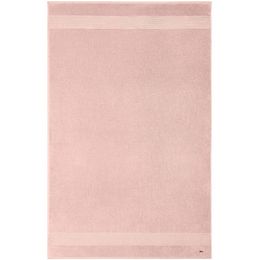 Badetuch Lacoste "LLECROCO", rosepal, B:100cm L:150cm, Frottier, Obermaterial: 100% Baumwolle, Handt&uuml;cher, Badetuch, mit Label-Applikationen