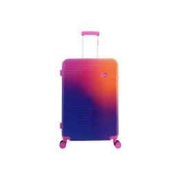 Koffer Saxoline "Twist", Gr. B/H/T: 50cm x 76cm x 30cm, pink (fuchsia), Koffer, aus robustem ABS/PC-Material
