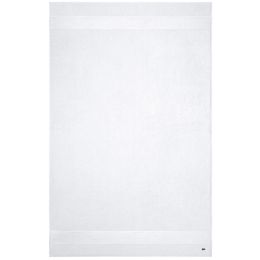 Badetuch Lacoste "LLECROCO", blanc, B:100cm L:150cm, Frottier, Obermaterial: 100% Baumwolle, Handt&uuml;cher, Badetuch, mit Label-Applikationen