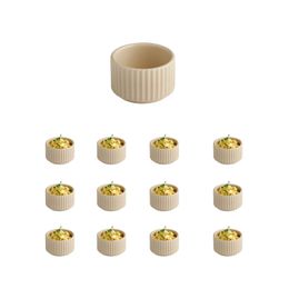 Schale APS "THE GRID", sand, B:6cm H:4cm T:6cm &Oslash;:6cm, Porzellan, Sch&uuml;sseln, Schale, Porzellan, Farbe sand, stapelbar