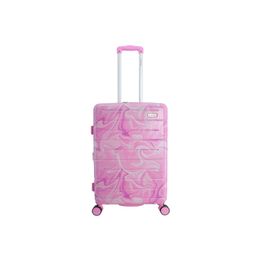 Koffer Saxoline "Splash", Gr. B/H/T: 45,5cm x 67cm x 28cm, rosa (pink), mehrfarbig, Koffer, aus robustem ABS/PC-Material