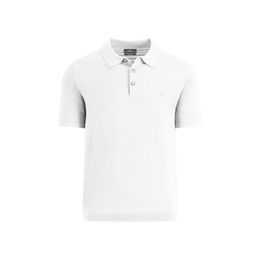 Poloshirt Fynch-Hatton, Herren, Gr. L, wei&szlig; (new sanftes wei&szlig;), Jersey, Obermaterial: 100% Baumwolle, unifarben, regular fit taillenbedeckt, gerader Abschluss, Shirts, mit Logo Stickerei