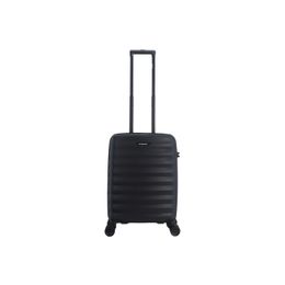 Koffer Saxoline "Flow", Gr. B/H/T: 40cm x 55cm x 22cm, schwarz, unifarben, Koffer, aus robustem ABS/PC-Material