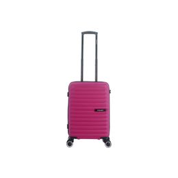 Koffer Saxoline "Fiesta Small", Gr. B/H/T: 36cm x 55cm x 20cm, pink (fuchsia), Polypropylen, unifarben, Koffer, aus robustem Polypropylen