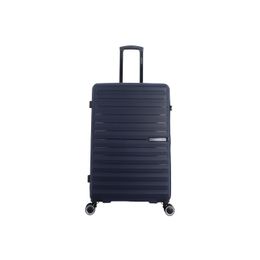 Koffer Saxoline "Fiesta", Gr. B/H/T: 51cm x 77cm x 30cm, blau (dunkelblau), Polypropylen, Koffer, aus robustem Polypropylen