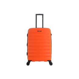 Koffer Saxoline "Flow", Gr. B/H/T: 46cm x 66cm x 26cm, orange, Koffer, aus robustem ABS/PC-Material