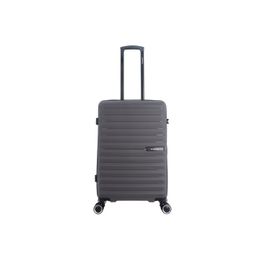 Koffer Saxoline "Fiesta", Gr. B/H/T: 46cm x 67cm x 25cm, grau, Polypropylen, Koffer, aus robustem Polypropylen