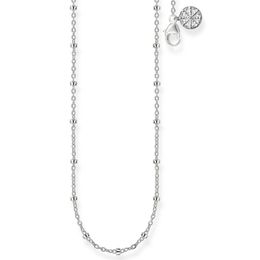 Silberkette Thomas Sabo "f&uuml;r Beads, KK0003-001-21-L45V" Gr. 45, silber (silberfarben), Halsketten, Damen, 45, Silber 925 (recycelt), Silberkette