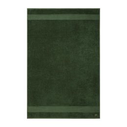 Badetuch Lacoste "LLECROCO", gr&uuml;n (vert), B:100cm L:150cm, Frottier, Obermaterial: 100% Baumwolle, Handt&uuml;cher, Badetuch, mit Label-Applikationen