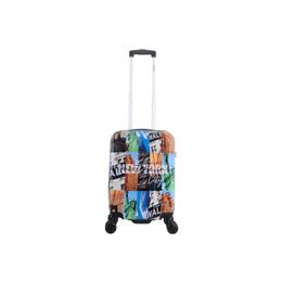 Koffer Saxoline "New York City", Gr. B/H/T: 35cm x 53,5cm x 20cm, mehrfarbig, mehrfarbig, Koffer, aus robustem ABS/PC-Material