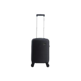 Koffer Saxoline "Twist", Gr. B/H/T: 35cm x 54cm x 20cm, schwarz, unifarben, Koffer, aus robustem ABS/PC-Material