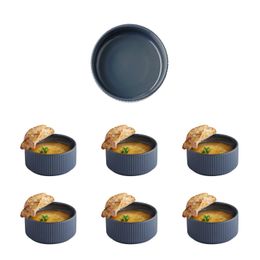 Schale APS "THE GRID", blau, B:12,5cm H:6cm T:12,5cm &Oslash;:12,5cm, Porzellan, Sch&uuml;sseln, Schale, Porzellan, stapelbar