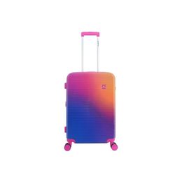 Koffer Saxoline "Twist", Gr. B/H/T: 46cm x 67cm x 27cm, pink (fuchsia), Koffer, aus robustem ABS/PC-Material