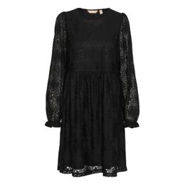 Midikleid Culture "Kleid CUindeo", Damen, Gr. M, N-Gr, schwarz, Obermaterial: 70% Polyamid PA. 30% Baumwolle CO., Kleider Midikleid