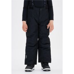 Skihose ZIGZAG "PROVO W-PRO", M&auml;dchen, Gr. 2, EURO-Gr&ouml;&szlig;en, schwarz, 100% Polyester, unifarben, lang, Hosen Skihose, mit 10.000 mm Wassers&auml;ule