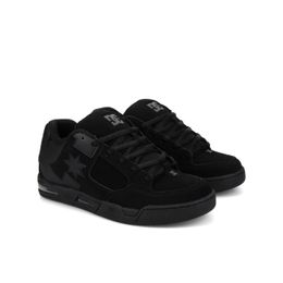Sneaker DC Shoes "DC Command", Herren, Gr. 10 (43), schwarz (schwarz, schwarz), Obermaterial:50.46% Leder, 49.54% Synthetikmaterial., Schuhe Sneaker