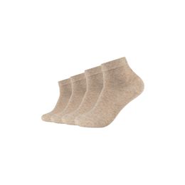 JOOP! Socken JOOP "premium essentials", Damen, Gr. 43-46, beige (sand melange), Baumwollmischung, normal, Socken Socken, mit Logoschriftzug an der Ferse