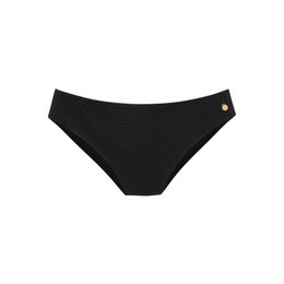 Bikini-Hose Lascana "Fay", Damen, Gr. 34, N-Gr, schwarz, Obermaterial: 94% Polyamid, 6% Elasthan. Futter: 90% Polyester, 10% Elasthan, Strukturmuster, Badehosen Bikini-Hose, aus eleganter Strukturware