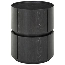 Novel Nachtschrank, Schwarz, Holzwerkstoff, 2 Schublade(n) Schubladen, 40x50x40 cm, Schlafzimmer, Nachttische