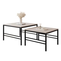 COUCHTISCH Cashmere Schwarze Rahmen