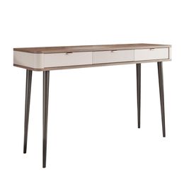 SCHMINKTISCH Konsole NAVANI 130 cm mit Schubladen Kaschmir Nuss
