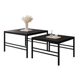 COUCHTISCH Schwarze matte Schwarze Rahmen
