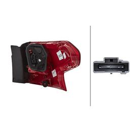 Hella Heckleuchte 2sd354823011 P21W links f&uuml;r Citro&euml;n