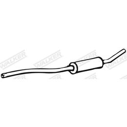 WALKER Mittelschalld&auml;mpfer 25243 f&uuml;r LADA