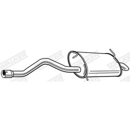 WALKER Endschalld&auml;mpfer 24137 f&uuml;r Ford