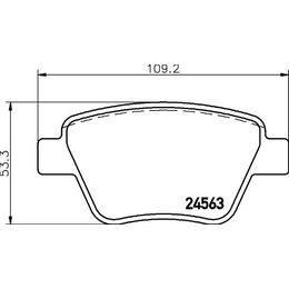 Hella Bremsbelagsatz, Scheibenbremse 8db355014021 f&uuml;r VW (SVW)